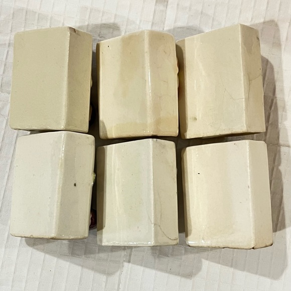 Hand Crafted | Kitchen | Vintage Ceramic Spice Containers 6 In Wooden ...